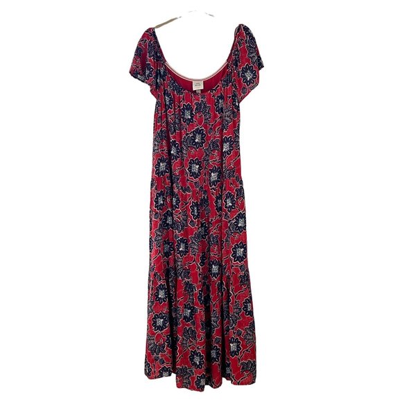 Knox Rose | Dresses | Knox Rose Tiered Maxi Dress Flutter Sleeve Rebel ...